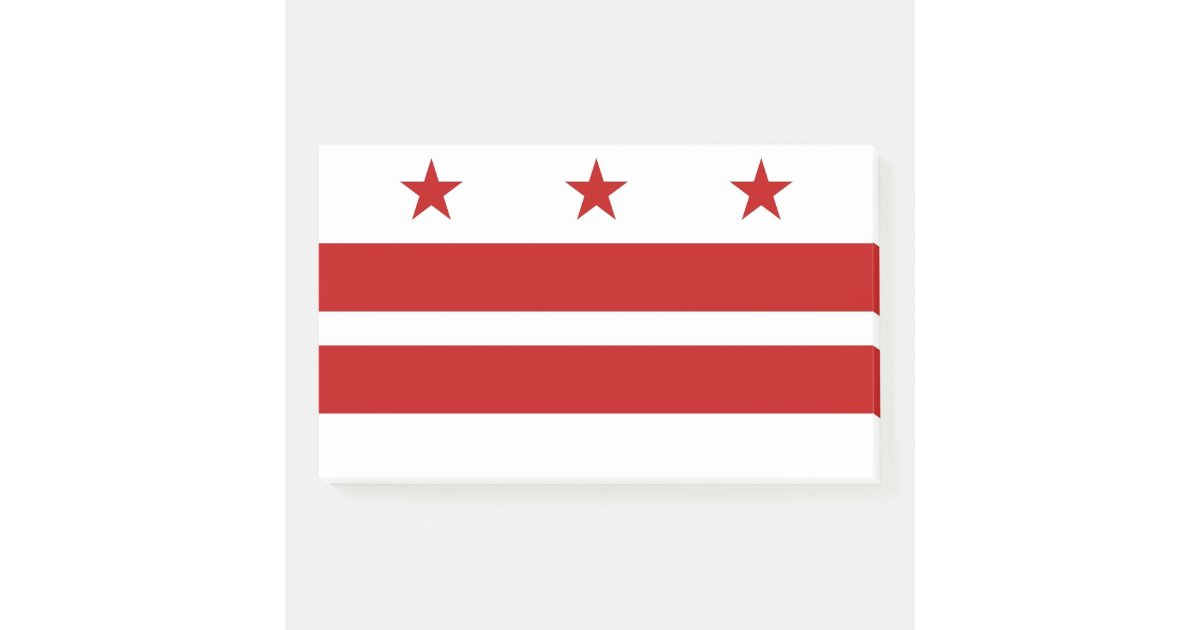 Notes with flag of Washington DC, USA | Zazzle