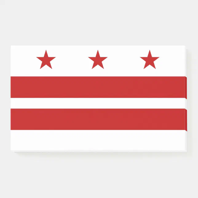 Notes with flag of Washington DC, USA | Zazzle