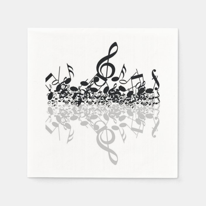 Nothin' But Treble Music Notes Paper Napkins | Zazzle.com