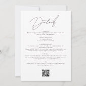 Nothing Fancy Just Love Script QR Code Wedding Invitation | Zazzle