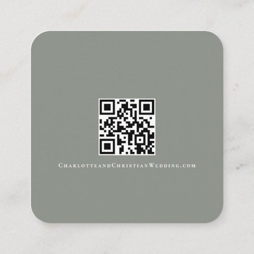 Nothing Fancy Just Love Simple QR Code Enclosure Card | Zazzle