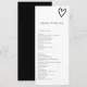 Nothing Fancy Order of Service Wedding Card | Zazzle