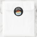 Nothing Is Impastable Funny Pasta Pun Dark BG Classic Round Sticker ...