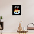 Nothing Is Impastable Funny Pasta Pun Dark BG Poster | Zazzle