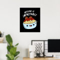 Nothing Is Impastable Funny Pasta Pun Dark BG Poster | Zazzle