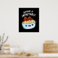 Nothing Is Impastable Funny Pasta Pun Dark BG Poster | Zazzle