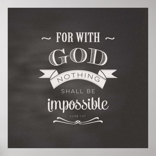 Nothing Is Impossible Poster | Zazzle.com
