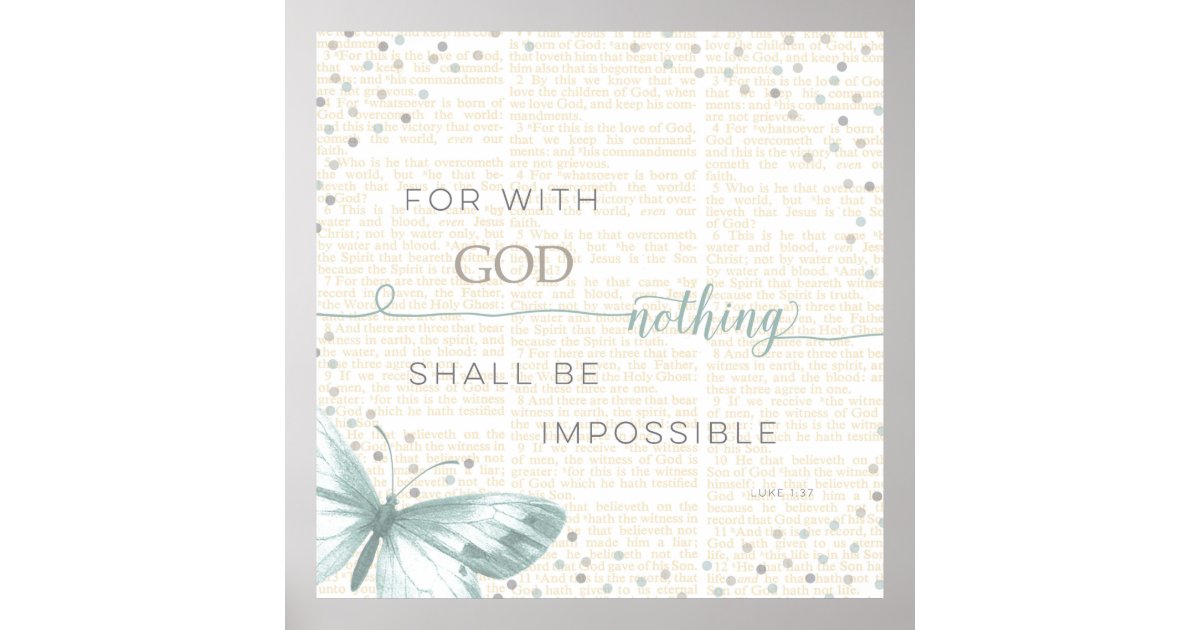 Nothing Is Impossible Poster | Zazzle