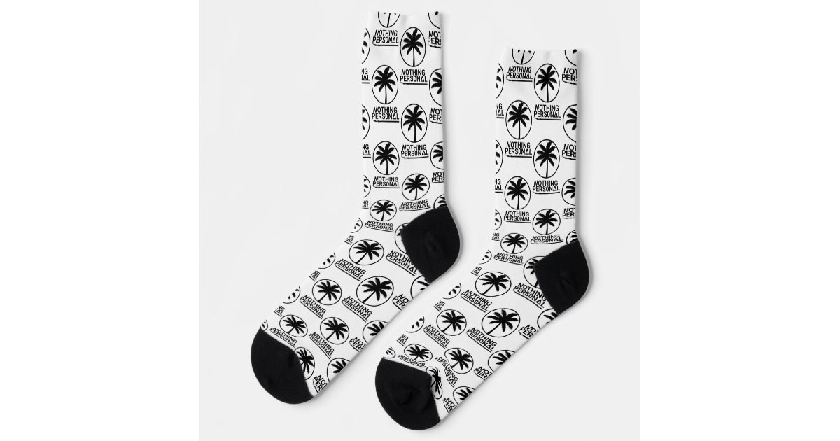 Nothing Personal Logo All-Over Crew Socks | Zazzle