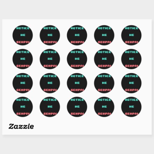 Notice Me Senpai sticker | Zazzle