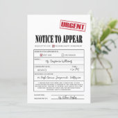 Notice To Appear Best Man Fun Proposal | Zazzle