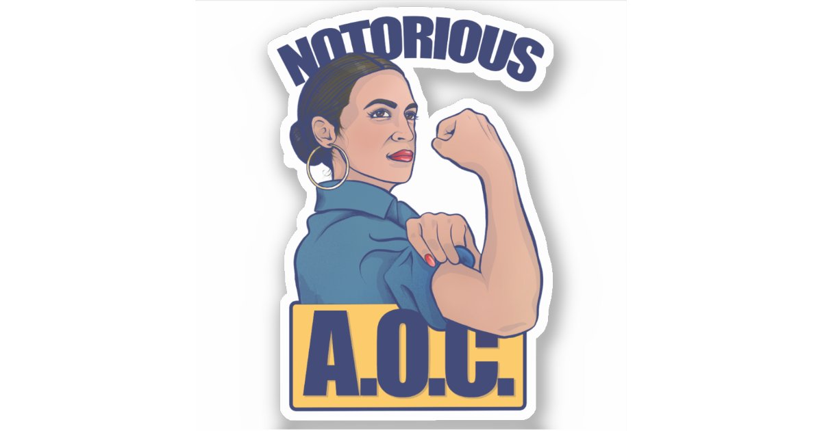 Notorious AOC Sticker | Zazzle