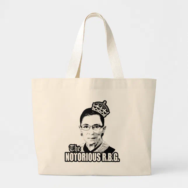Notorious R.B.G. Large Tote Bag | Zazzle