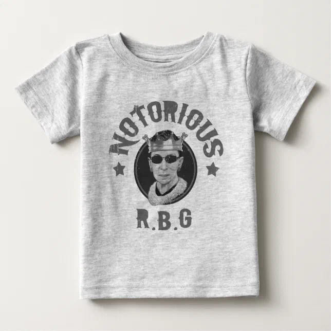 Notorious RBG III -bw Baby T-Shirt | Zazzle