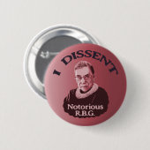 Notorious RBG -p Pinback Button | Zazzle
