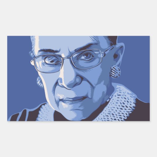 Notorious RBG Rectangular Sticker | Zazzle.com