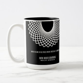 Notorious RBG Two-Tone Coffee Mug | Zazzle