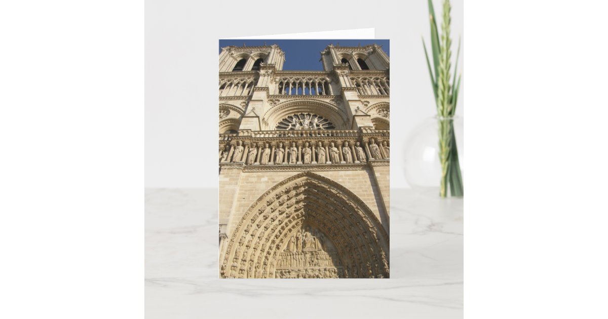 Notre Dame Cathedral in Paris Holiday Card | Zazzle