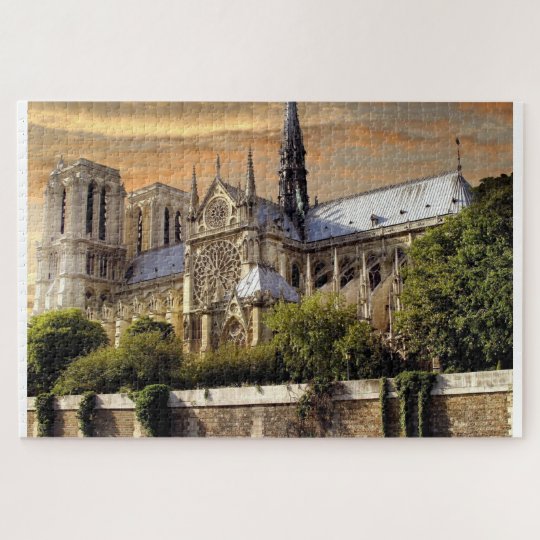NOTRE DAME CATHEDRAL JIGSAW PUZZLE | Zazzle.com