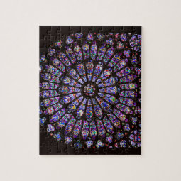 Notre Dame Cathedral Paris Rose Window Jigsaw Puzzle | Zazzle