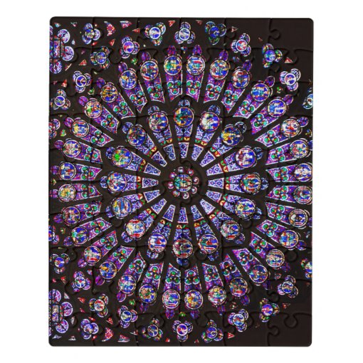 Notre Dame Cathedral Paris Rose Window Jigsaw Puzzle | Zazzle