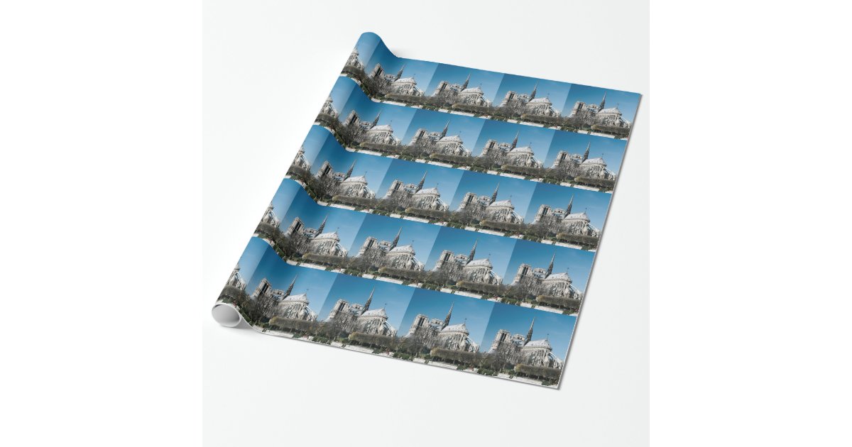 Notre Dame Cathedral Wrapping Paper | Zazzle