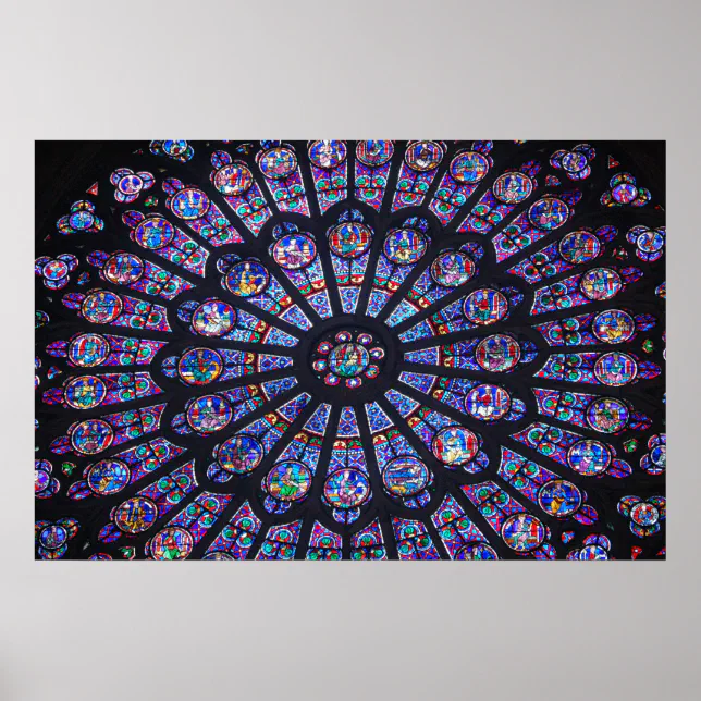 Notre Dame Rose Window Poster | Zazzle