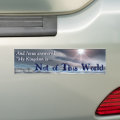 NOTW BUMPER STICKER | Zazzle
