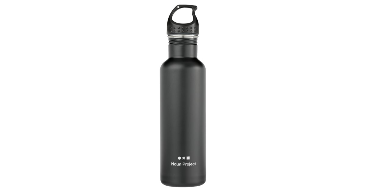Noun Project Logo Water Bottle | Zazzle