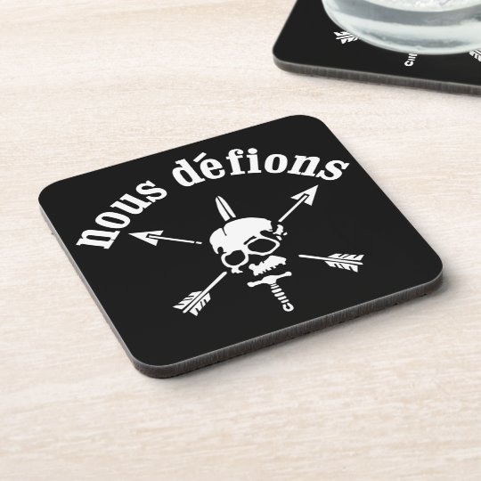 Nous Defions Cork Coasters | Zazzle.com
