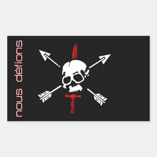 Nous Defions Rectangular Sticker | Zazzle.com