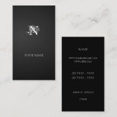 Nouveau vertical line business card | Zazzle