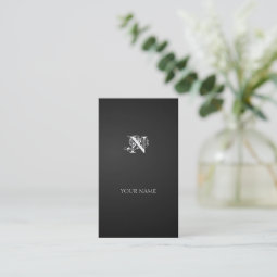 Nouveau vertical line business card | Zazzle