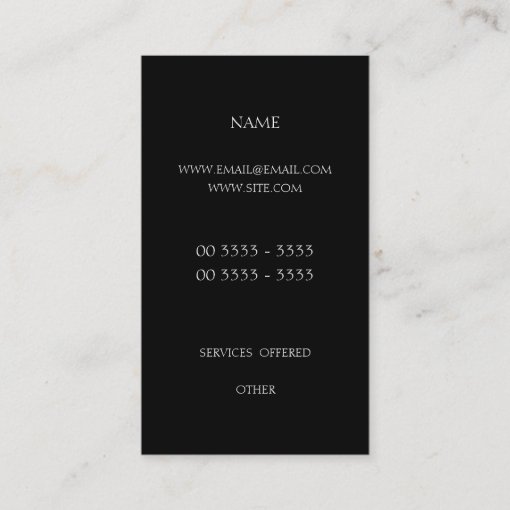 Nouveau vertical line business card | Zazzle