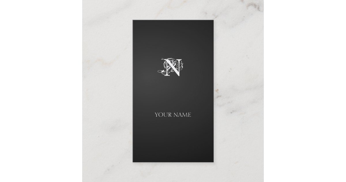 Nouveau vertical line business card | Zazzle