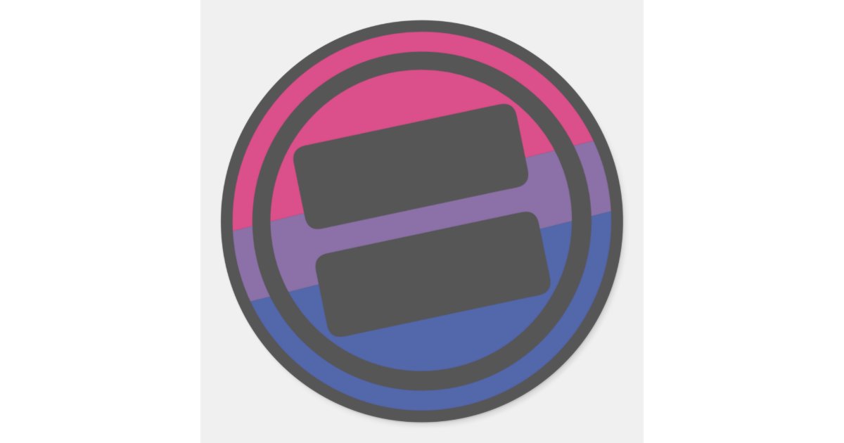 NOVA Pride Bisexual Logo - Round Classic Round Sticker | Zazzle