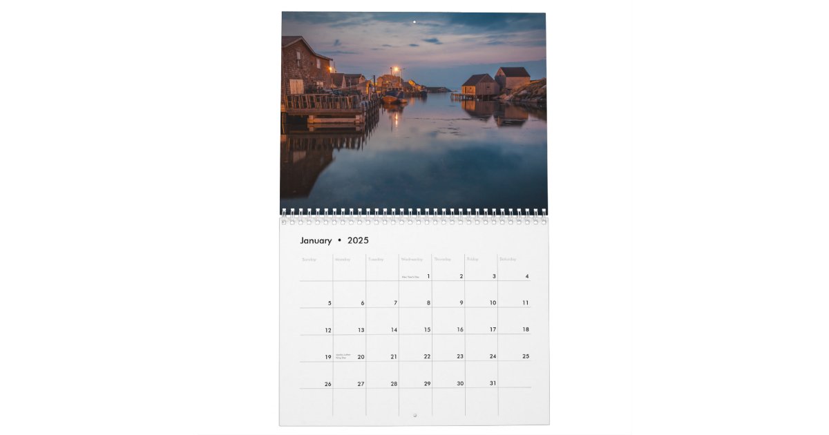 Nova Scotia Nautical Calendar | Zazzle
