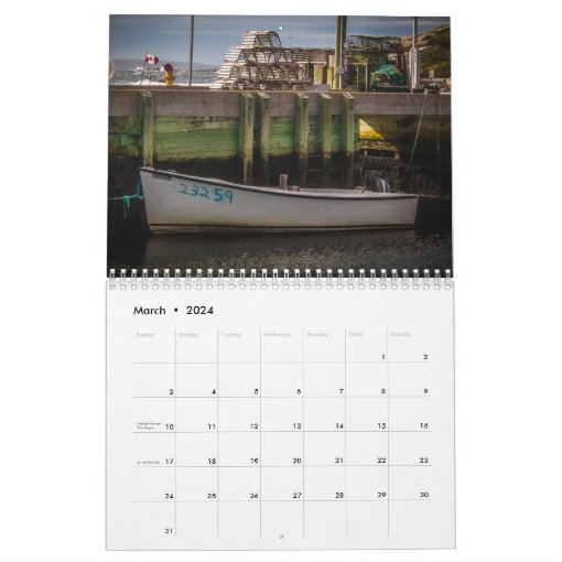Nova Scotia Nautical Calendar | Zazzle