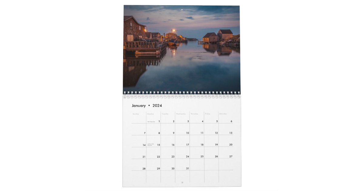 Nova Scotia Nautical Calendar | Zazzle