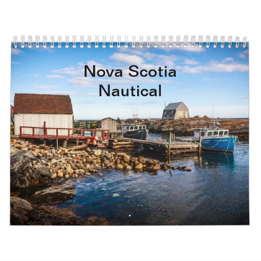 Nova Scotia Nautical Calendar | Zazzle