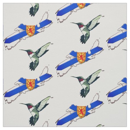 Red ruby throated hummingbird Fabric yellow | Zazzle