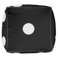 Novelty Black and White Dice Monochrome Oversized Pouf | Zazzle