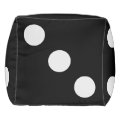 Novelty Black and White Dice Monochrome Oversized Pouf | Zazzle
