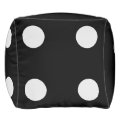 Novelty Black and White Dice Monochrome Oversized Pouf | Zazzle