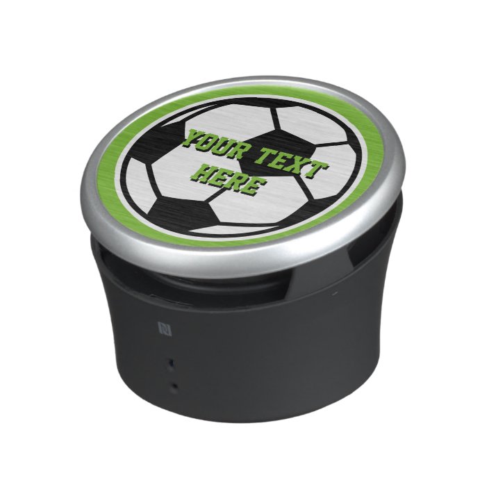 Novelty round soccer ball bluetooth speaker | Zazzle.com
