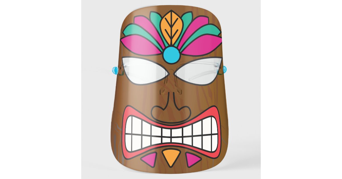 Novelty Tiki Face Shield | Zazzle