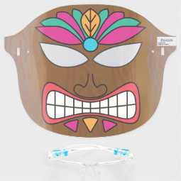 Novelty Tiki Face Shield | Zazzle