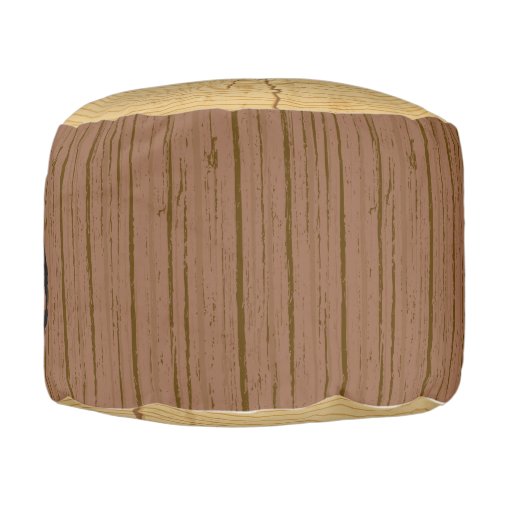 Novelty Woodland Forest Tree Stump Owl Pouf | Zazzle