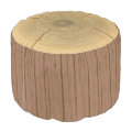 Novelty Woodland Forest Tree Trunk Stump Pouf | Zazzle