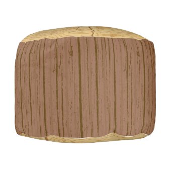 Novelty Woodland Forest Tree Trunk Stump Pouf | Zazzle